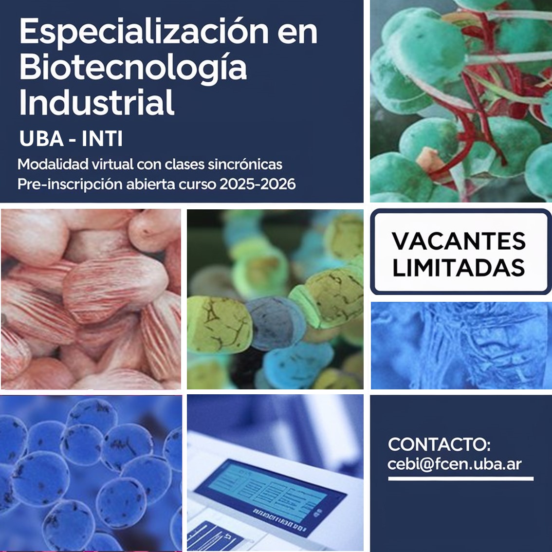 Carrera de Especialización en Biotecnología Industrial – DQO